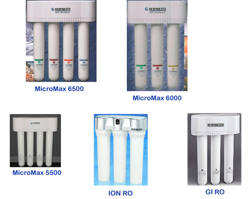 Puronics Store: Ionics Reverse Osmosis Replacement Filters